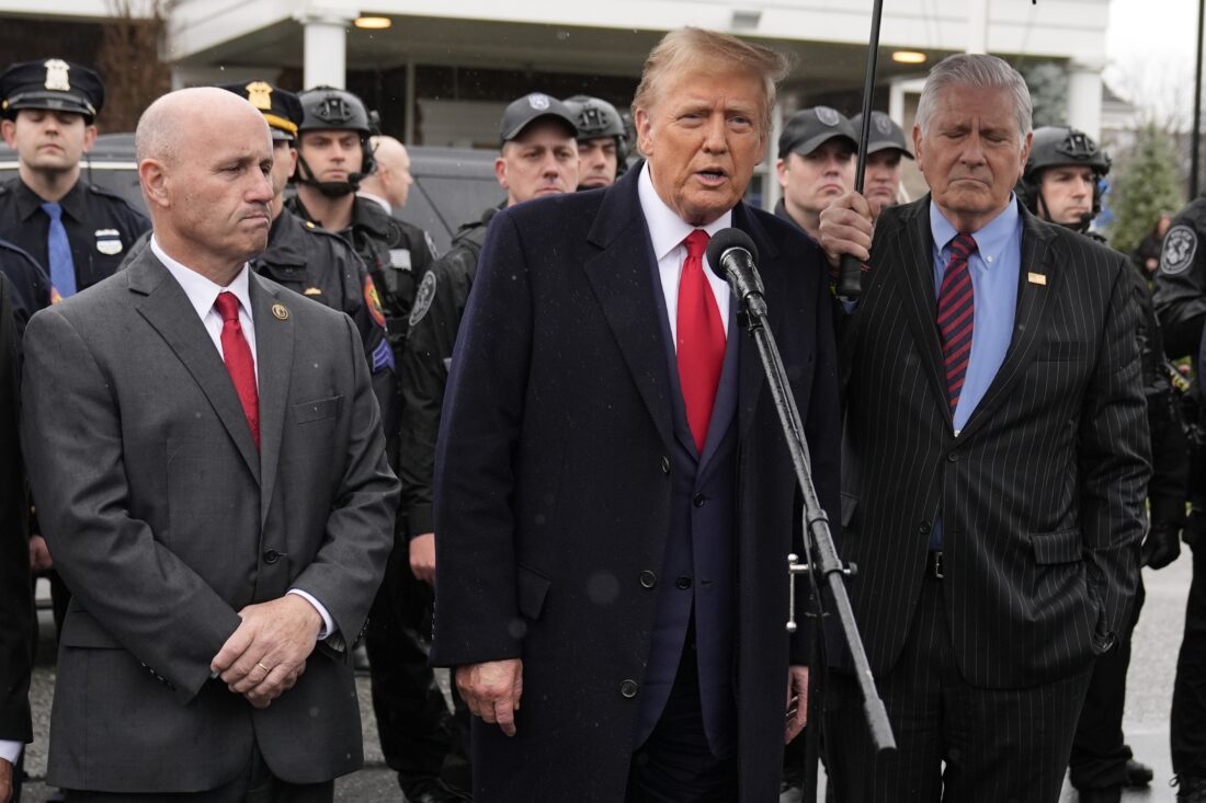 Trump attends wake of slain New York officer, calls for ‘law and order ...